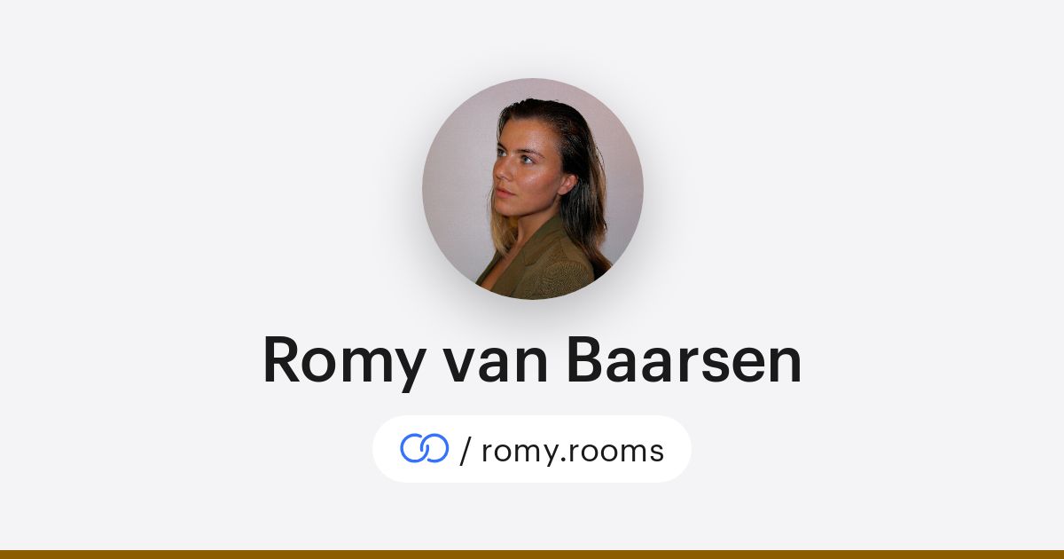 Romy van Baarsen (/romy.rooms) · solo.to