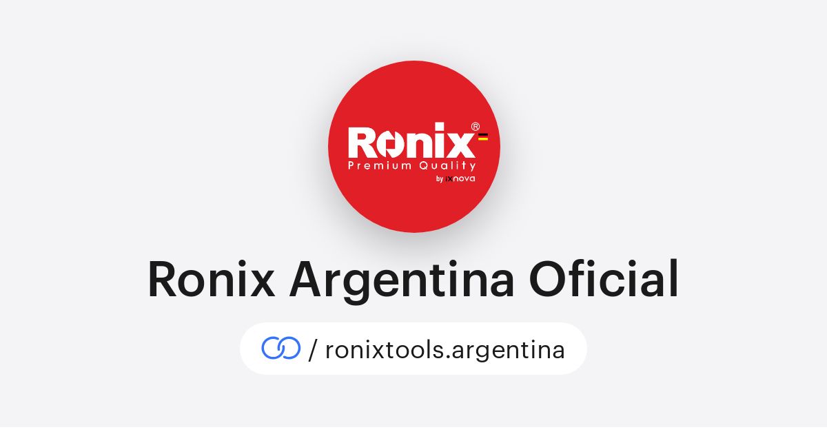 Ronix Argentina Oficial (/ronixtools.argentina) · solo.to
