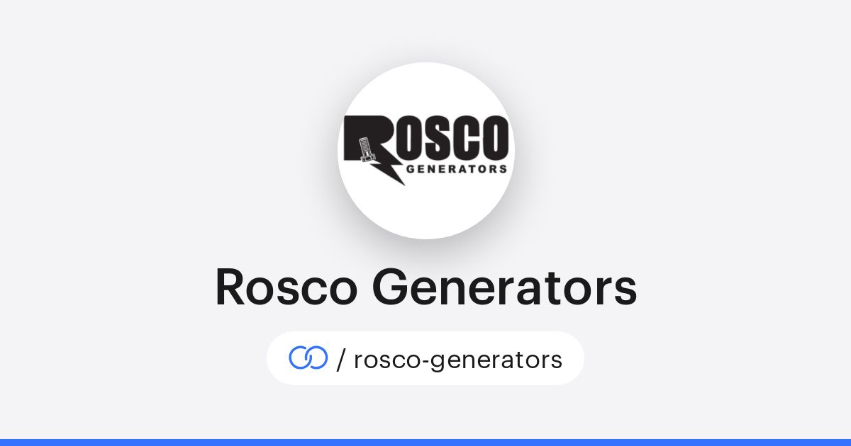 Rosco Generators (/rosco-generators) · solo.to
