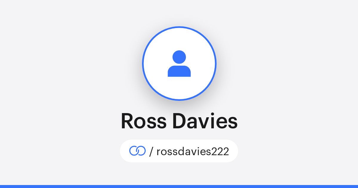 Ross Davies (/rossdavies222) · solo.to