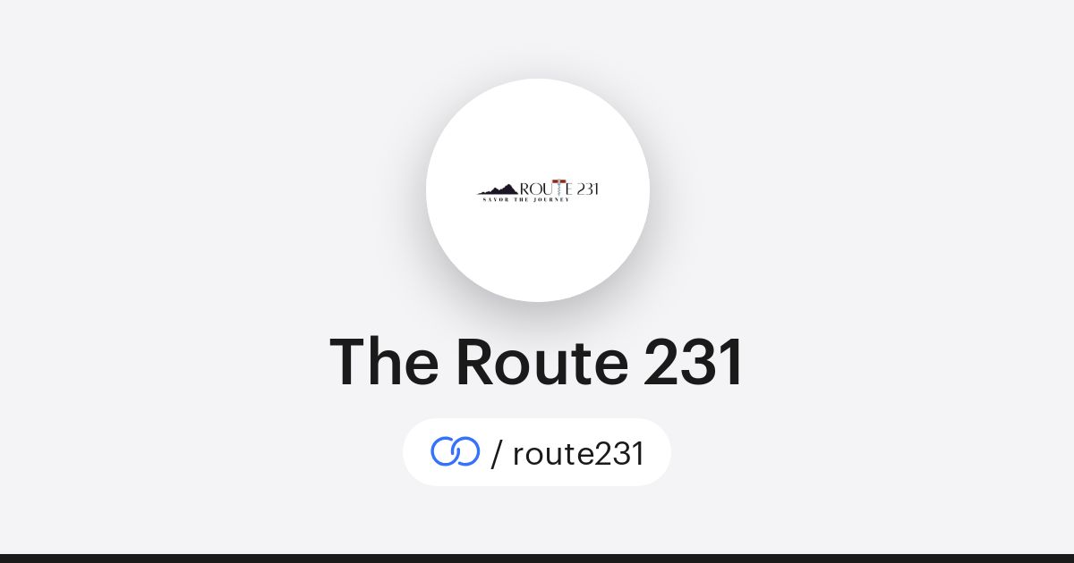 The Route 231 (/route231) · solo.to