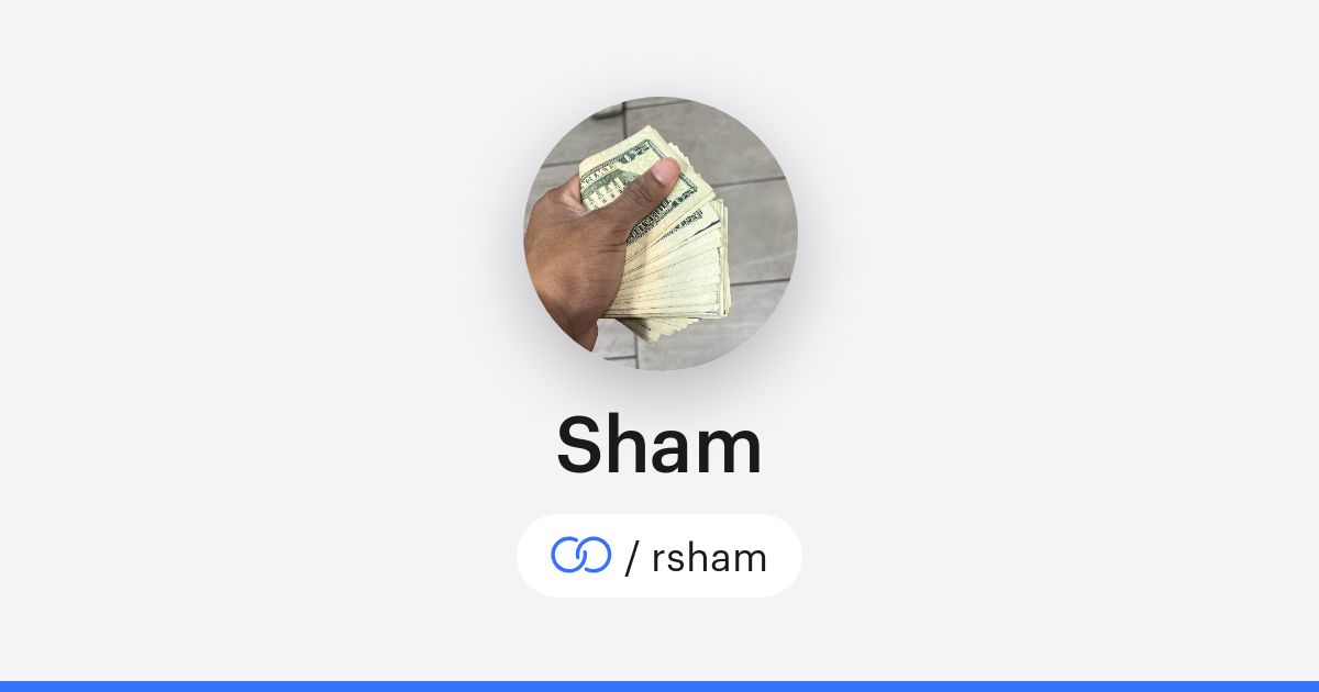Sham (/rsham) · solo.to