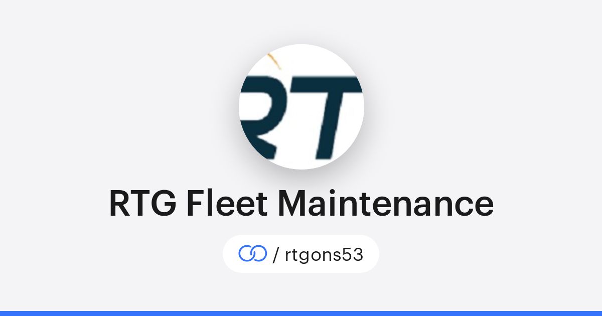 RTG Fleet Maintenance (/rtgons53) · solo.to
