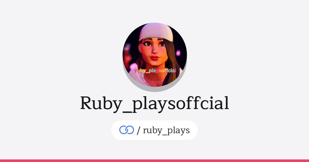Ruby_playsoffcial (/ruby_plays) · solo.to