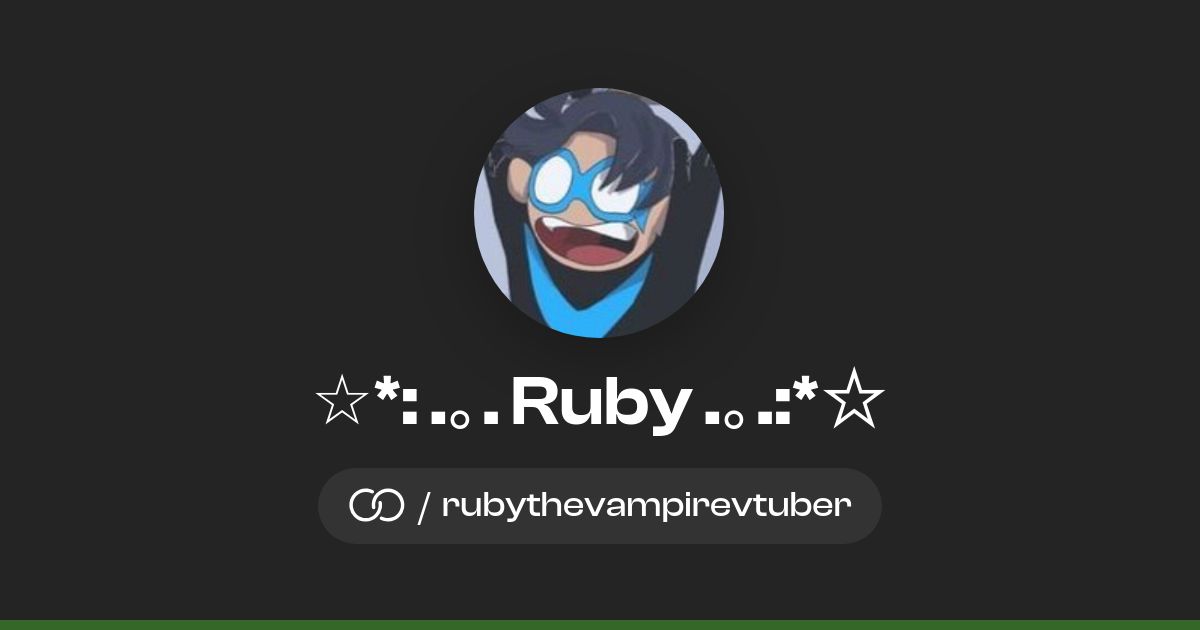 Ruby (/rubythevampirevtuber) · solo.to