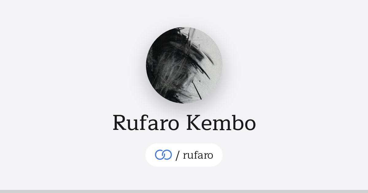 Rufaro Kembo (/rufaro) · solo.to