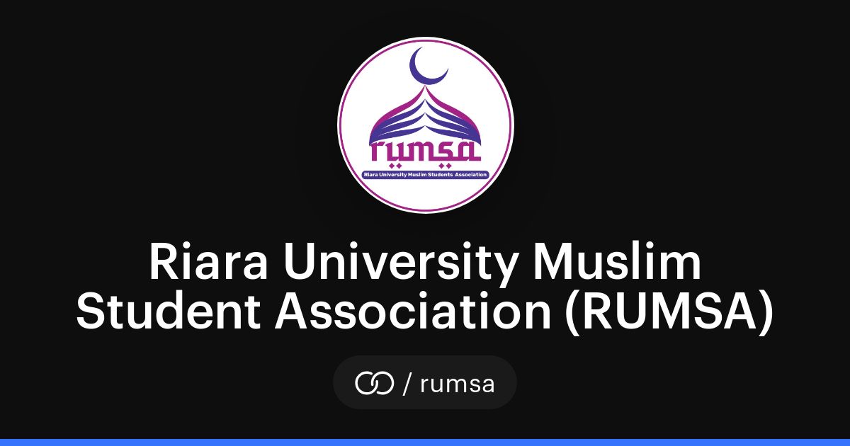 Riara University Muslim Student Association (RUMSA) (/rumsa) · solo.to