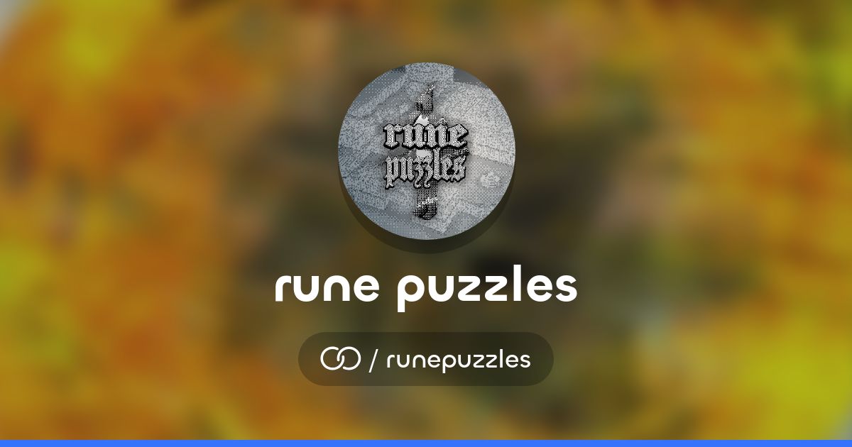 rune puzzles (/runepuzzles) · solo.to
