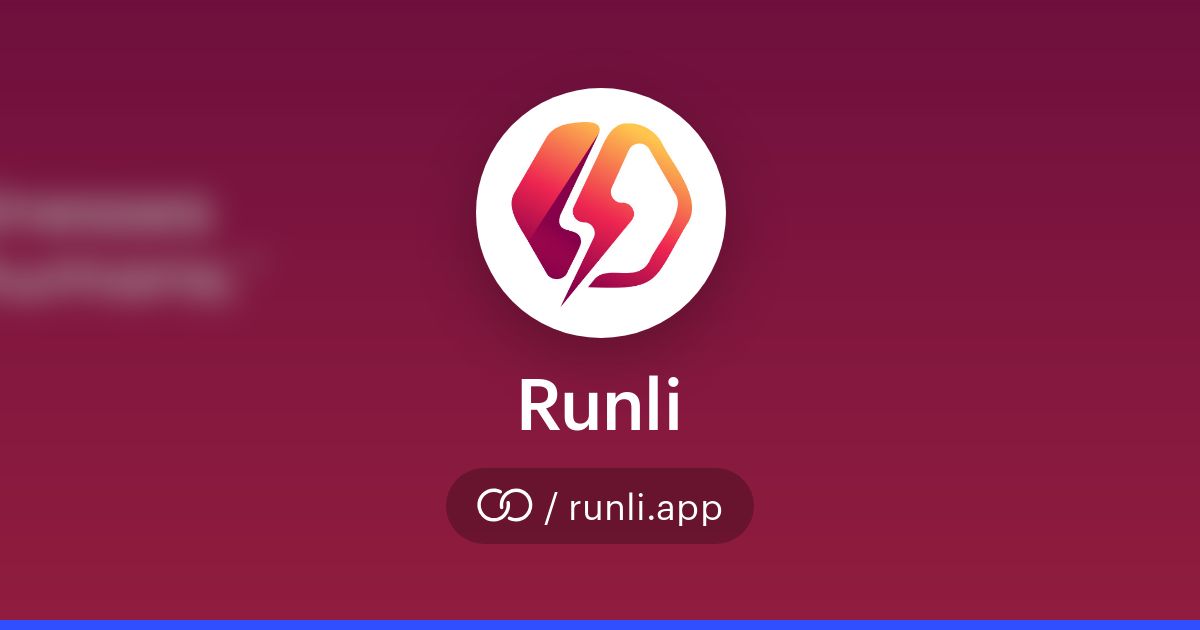 Runli (/runli.app) · solo.to