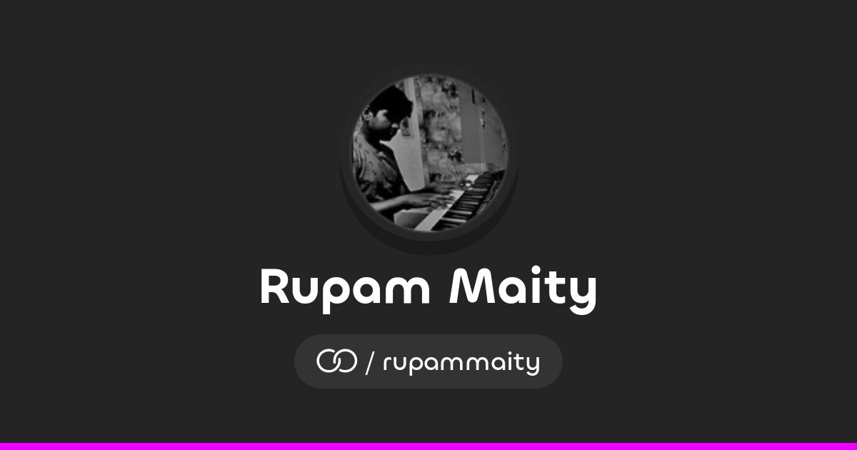 Rupam Maity (/rupammaity) · solo.to