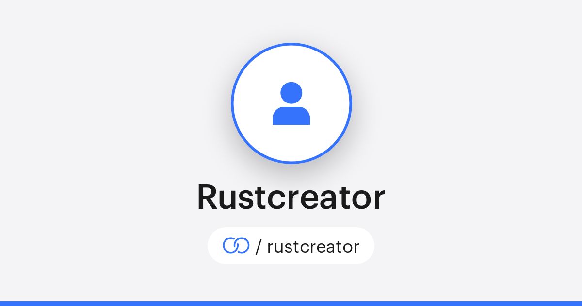 Rustcreator · solo.to