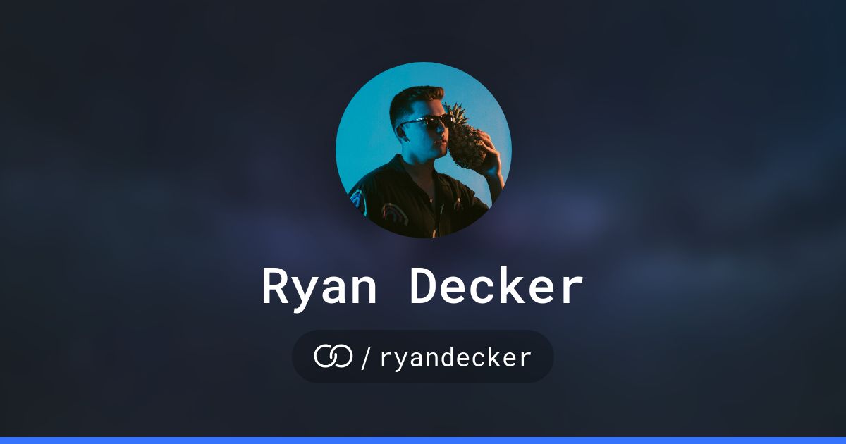 Ryan Decker (/ryandecker) · solo.to