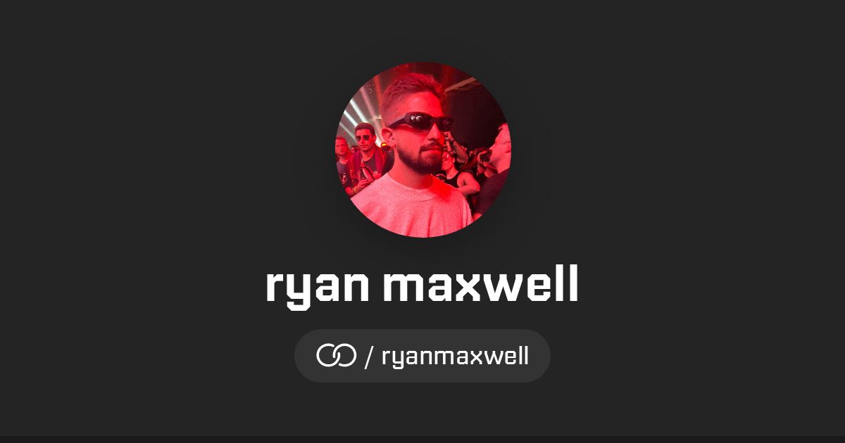 ryan maxwell (/ryanmaxwell) · solo.to