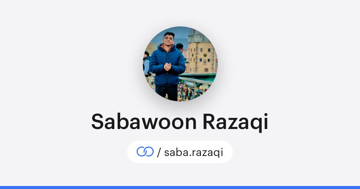 Sabawoon Razaqi (/saba.razaqi) · solo.to