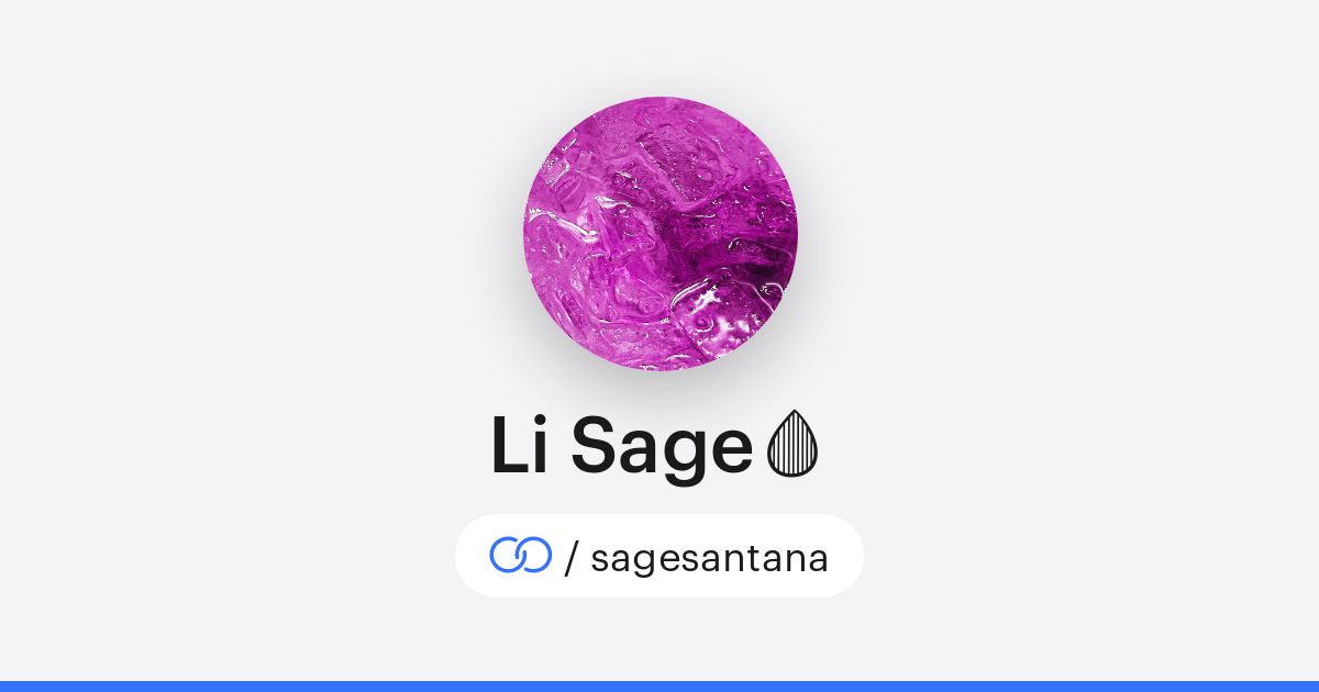 Li Sage🩸 (/sagesantana) · solo.to