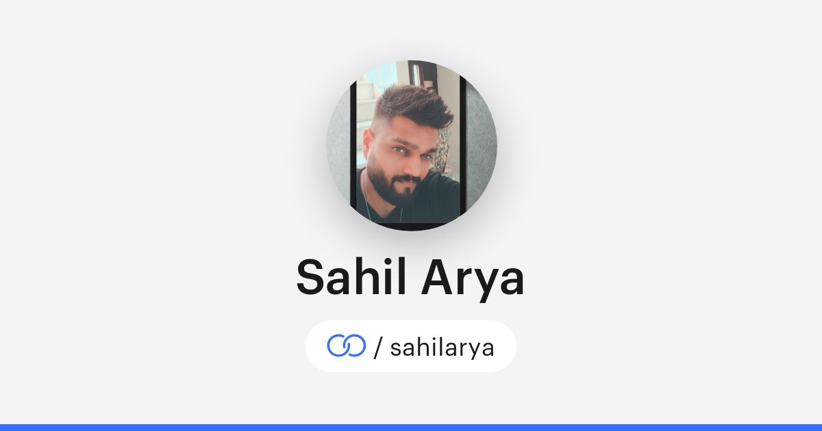 Sahil Arya (/sahilarya) · solo.to