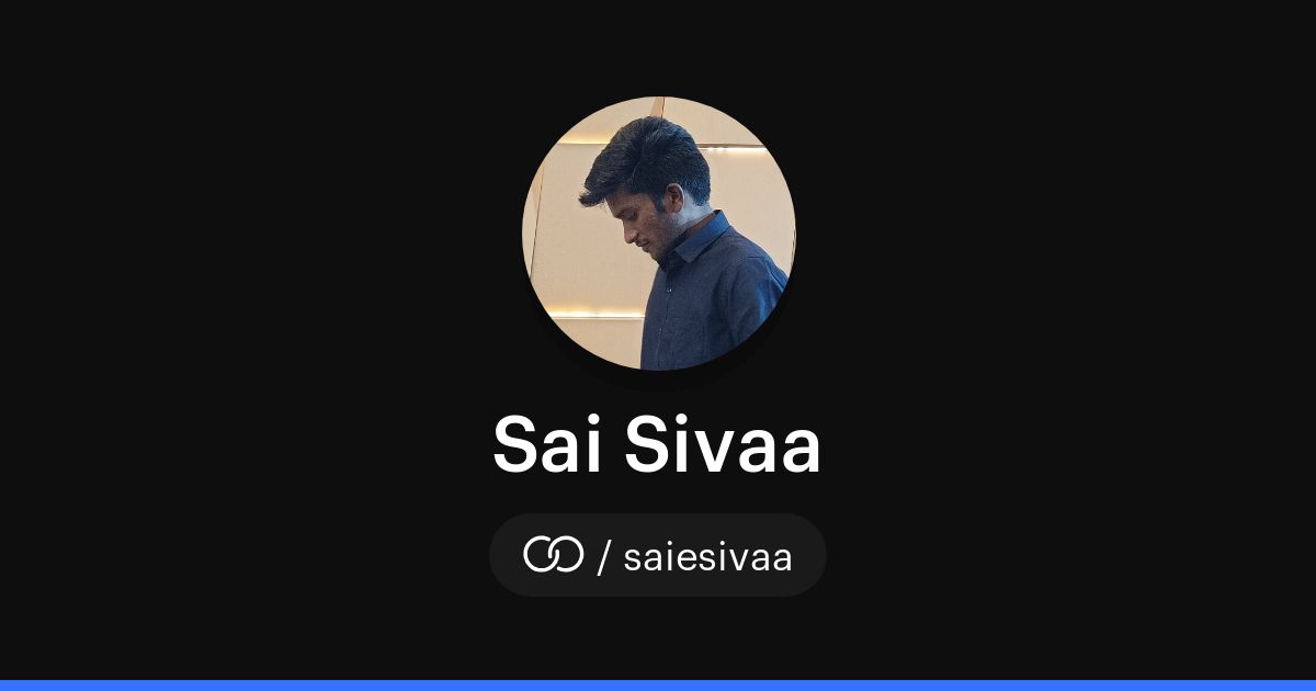 Sai Sivaa (/saiesivaa) · solo.to
