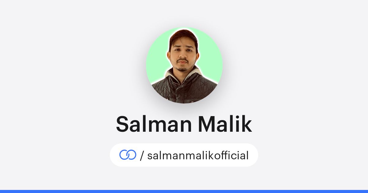 Salman Malik (/salmanmalikofficial) · solo.to