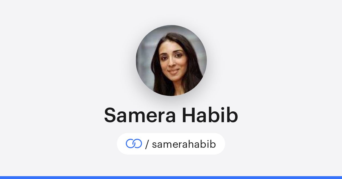 Samera Habib (/samerahabib) · solo.to