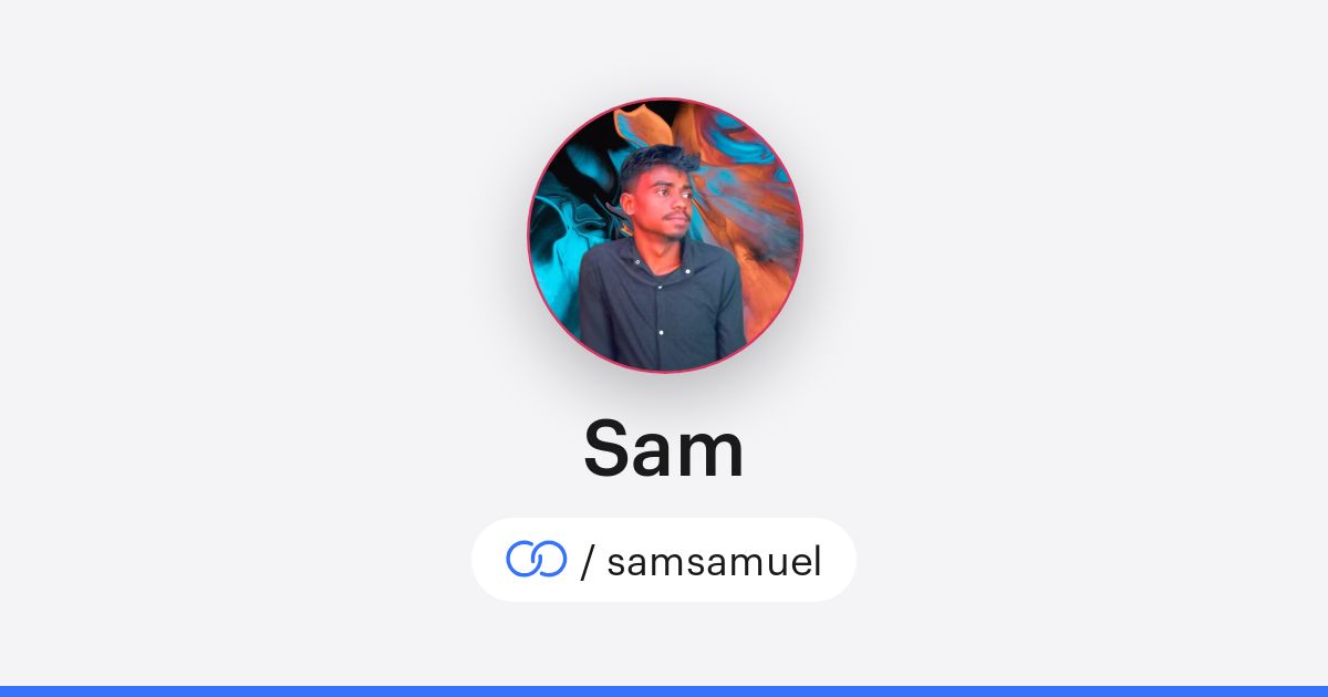 Sam (/samsamuel) · solo.to