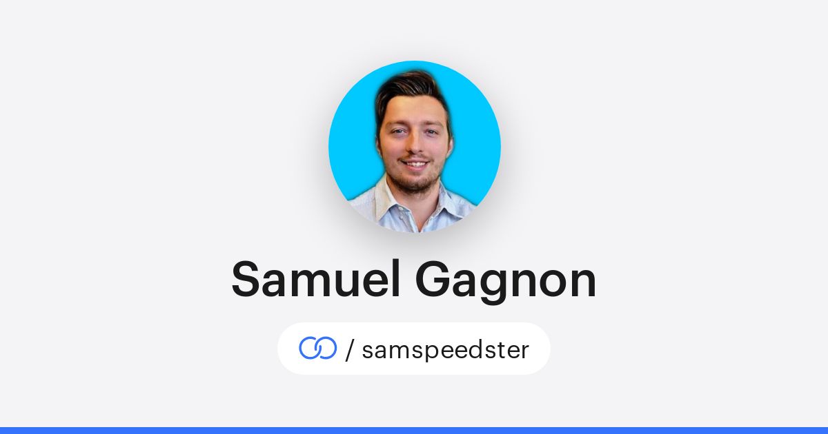 Samuel Gagnon (/samspeedster) · solo.to