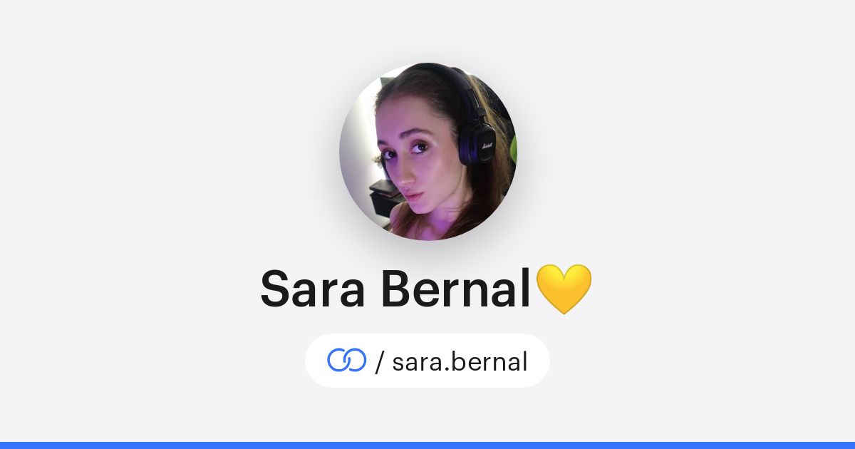 Sara Bernal💛 (/sara.bernal) · solo.to