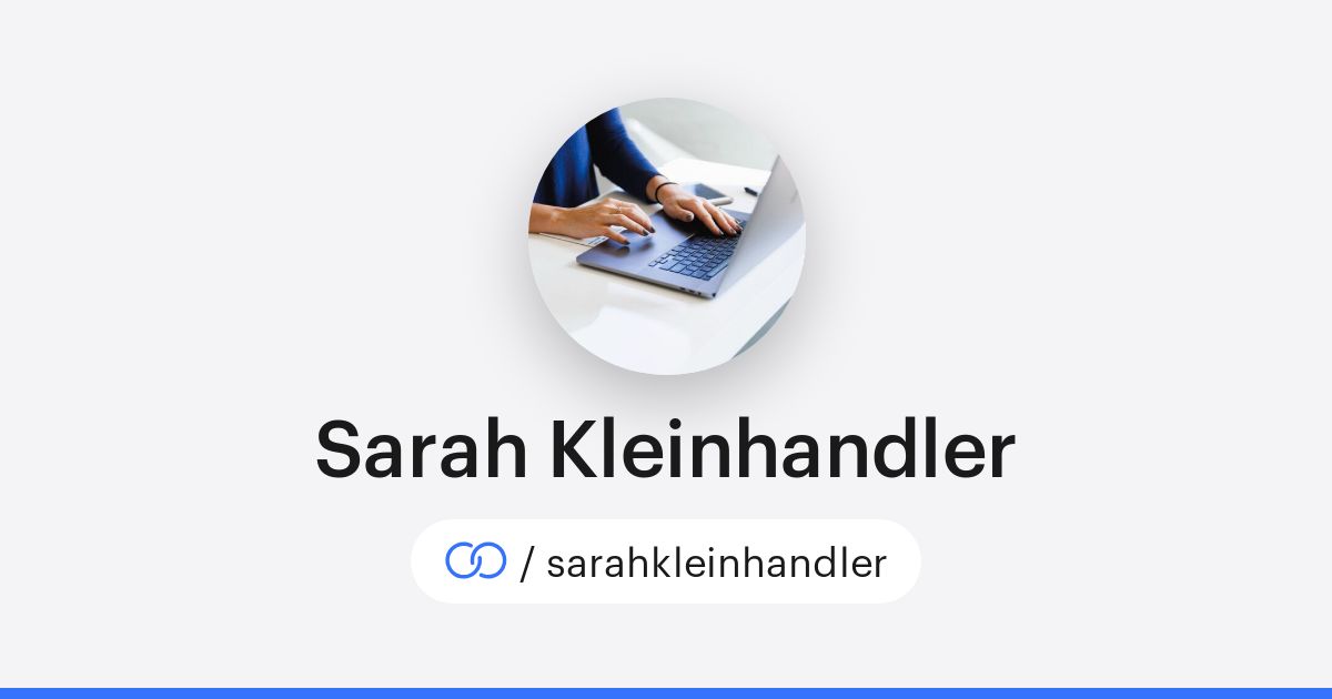 Sarah Kleinhandler (/sarahkleinhandler) · solo.to