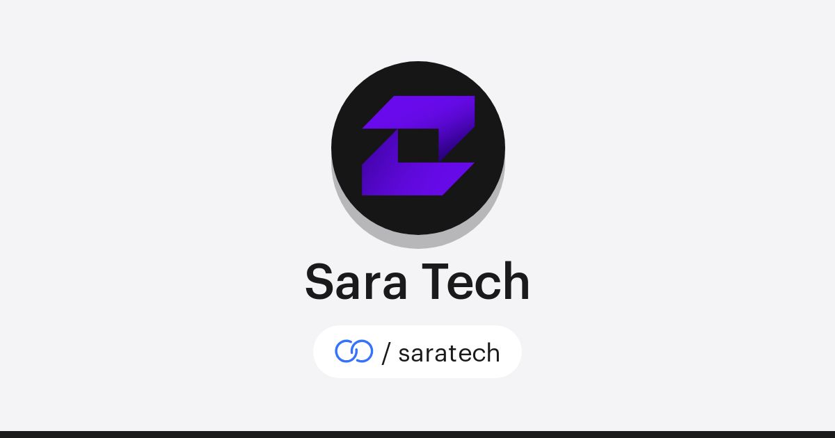 Sara Tech (/saratech) · solo.to