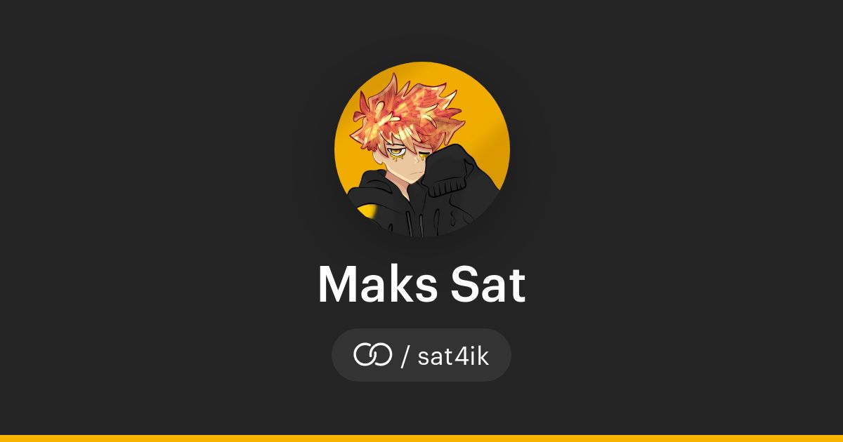 Maks Sat (/sat4ik) · solo.to