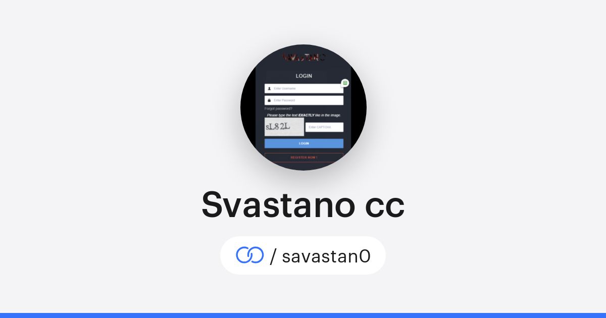 Svastano cc (/savastan0) · solo.to