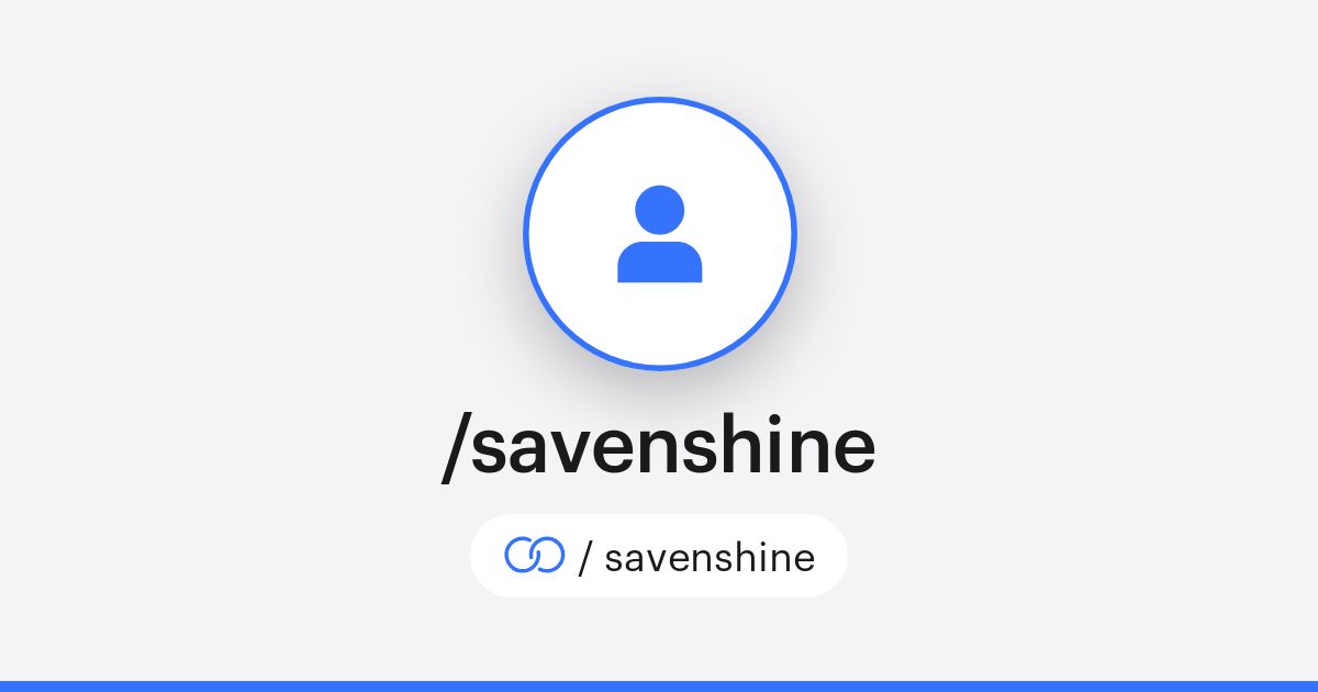 /savenshine · solo.to