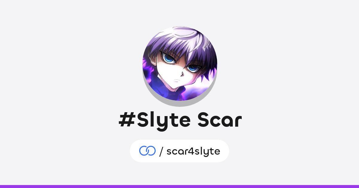 #Slyte Scar (/scar4slyte) · solo.to