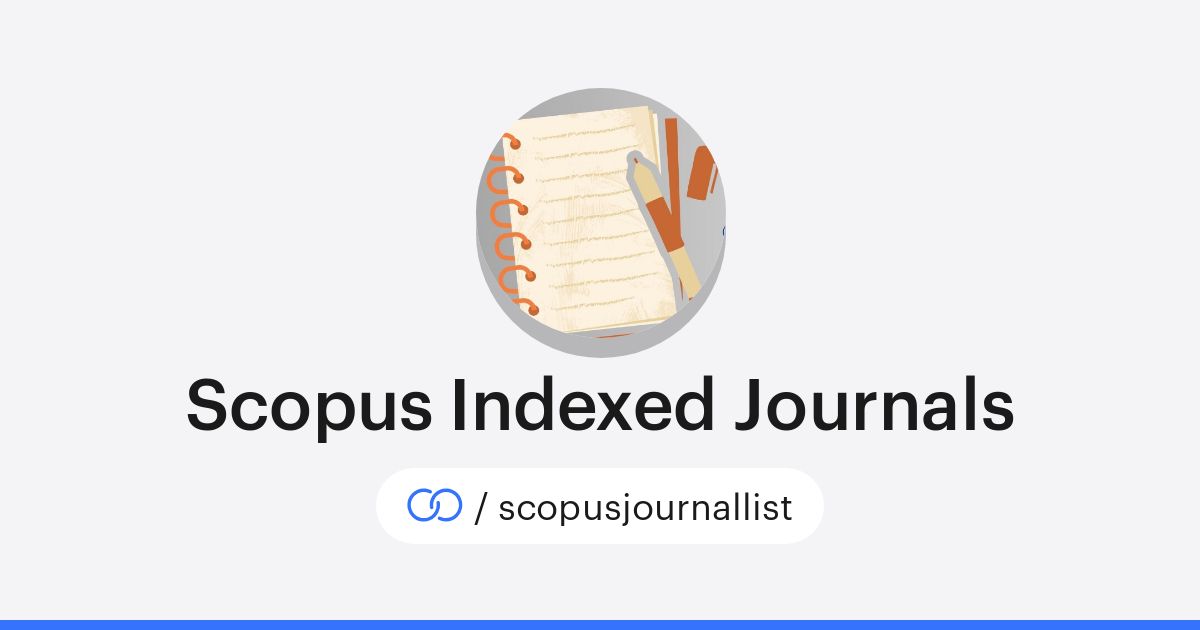 Scopus Indexed Journals (/scopusjournallist) · solo.to