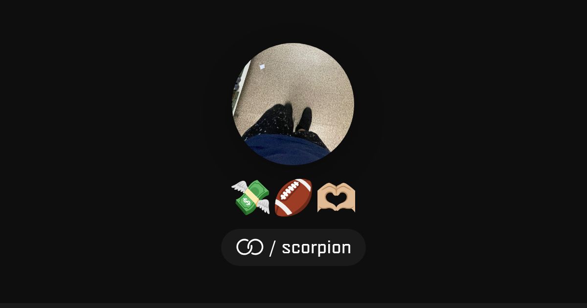 💸🏈🫶🏼 (/scorpion) · solo.to