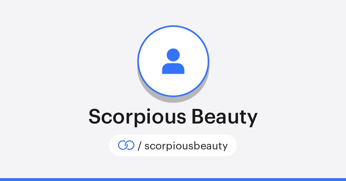 Scorpious Beauty (/scorpiousbeauty) · solo.to