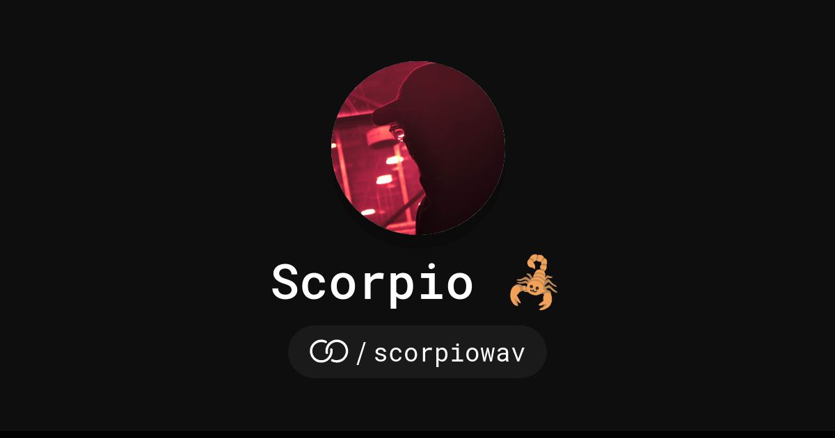 Scorpio 🦂 (/scorpiowav) · solo.to