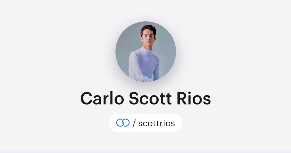Carlo Scott Rios (/scottrios) · solo.to