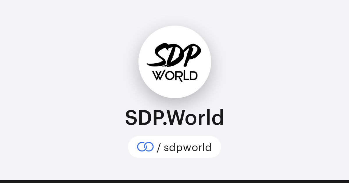 SDP.World (/sdpworld) · solo.to