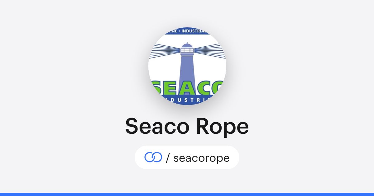 Seaco Rope (/seacorope) · solo.to