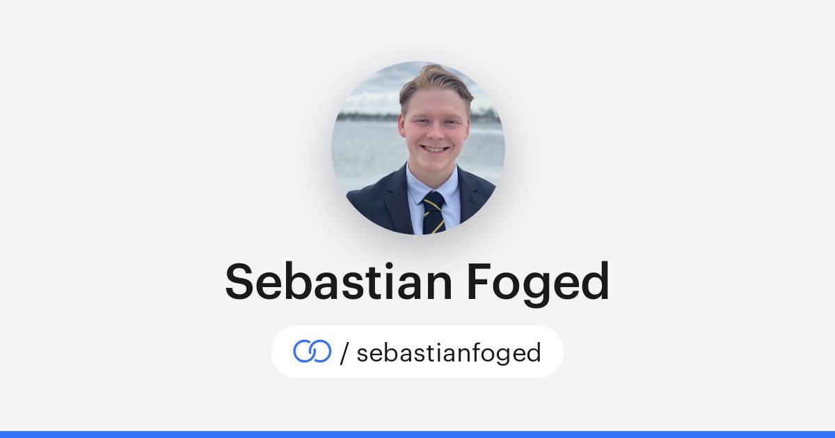 Sebastian Foged (/sebastianfoged) · solo.to