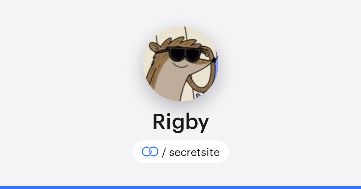 Rigby (/secretsite) · solo.to