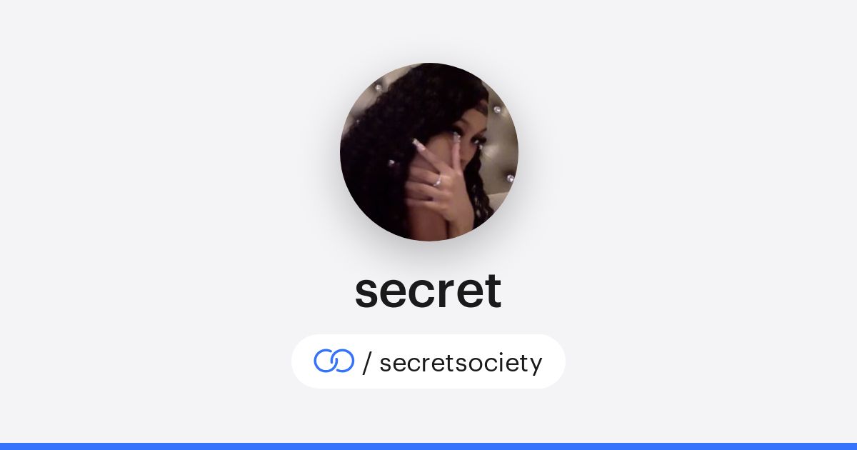 secret (/secretsociety) · solo.to