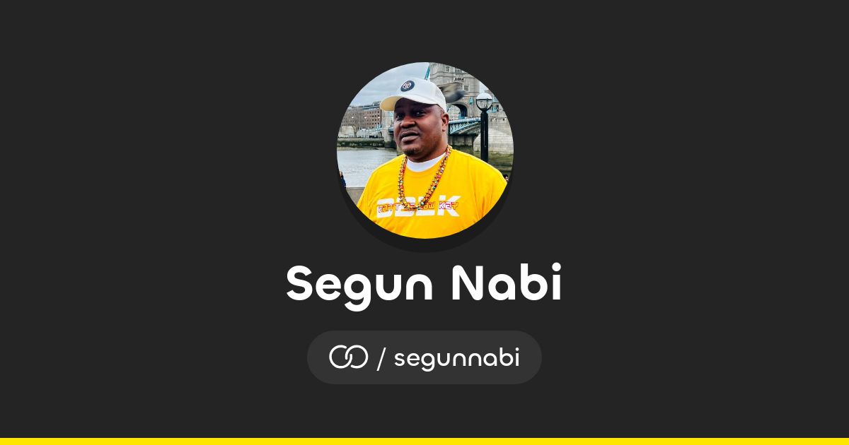 Segun Nabi (/segunnabi) · solo.to