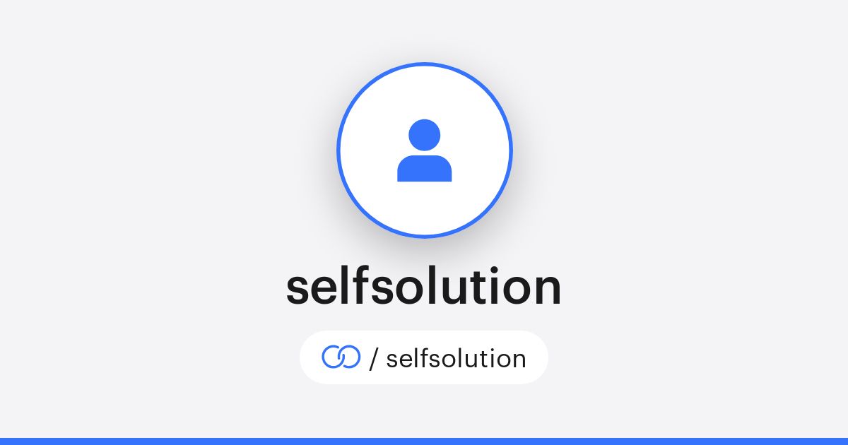 selfsolution · solo.to