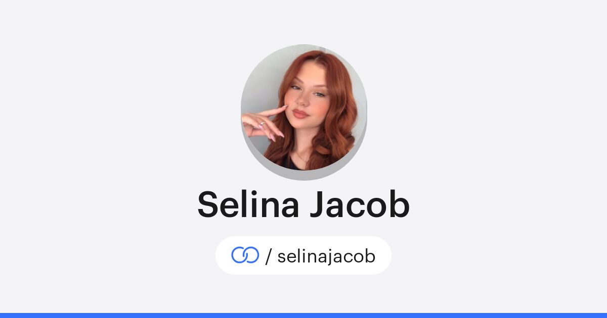 Selina Jacob (/selinajacob) · solo.to
