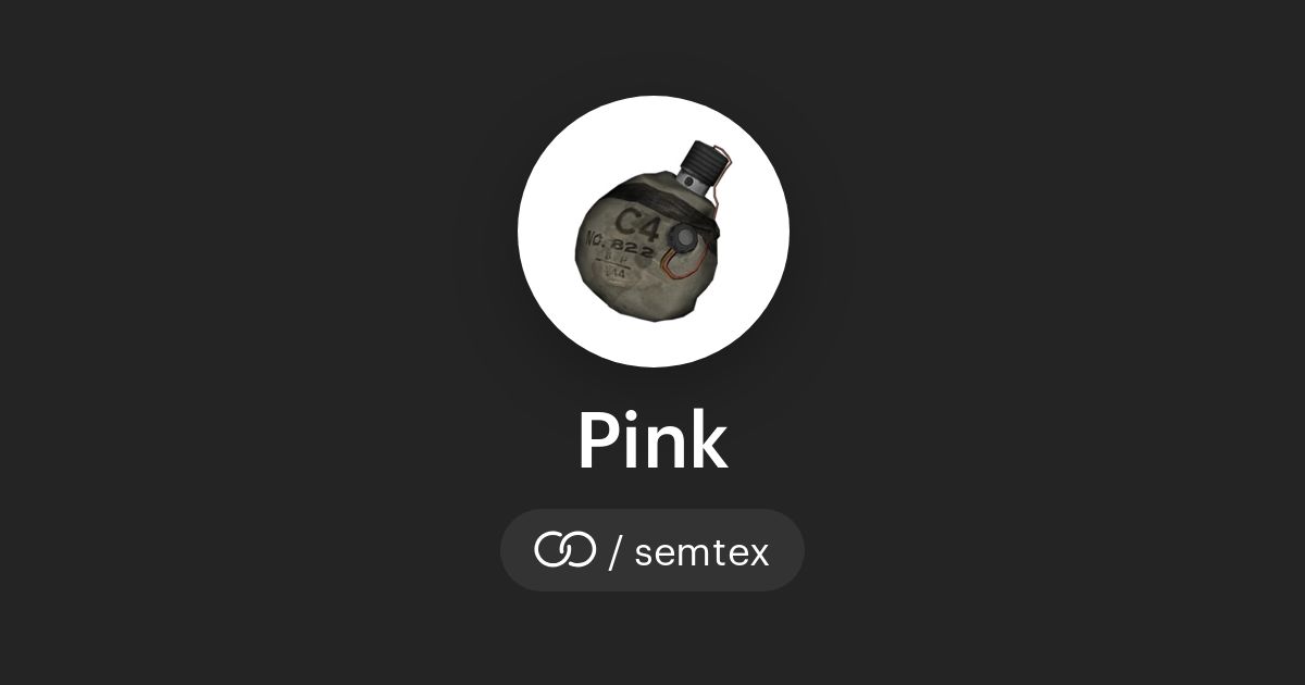 Pink (/semtex) · solo.to