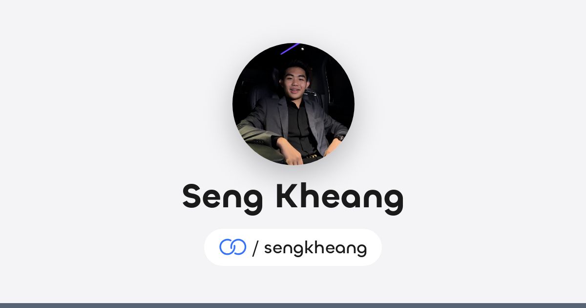 Seng Kheang (/sengkheang) · solo.to