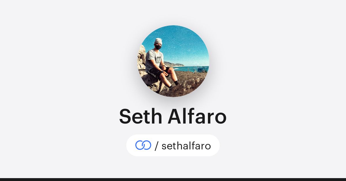Seth Alfaro (/sethalfaro) · solo.to