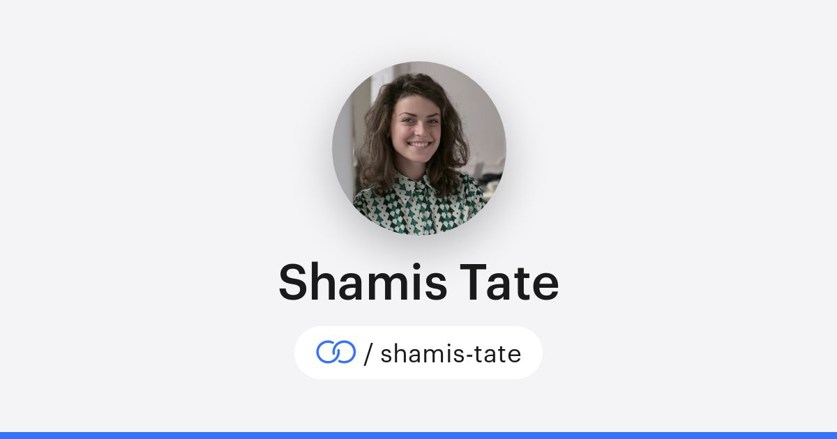 Shamis Tate (/shamis-tate) · solo.to