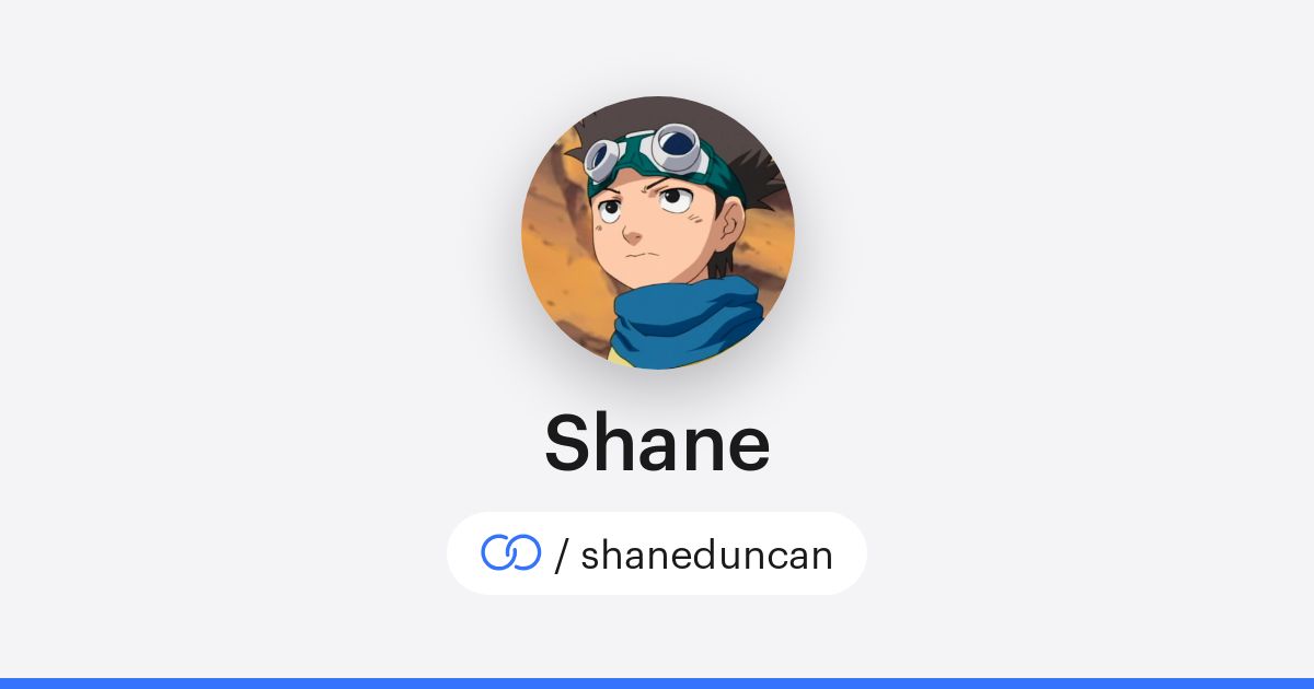 Shane (/shaneduncan) · solo.to